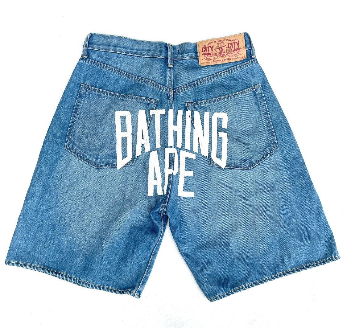 BAPE "Bathing Ape" Washed Denim Jorts – VV department