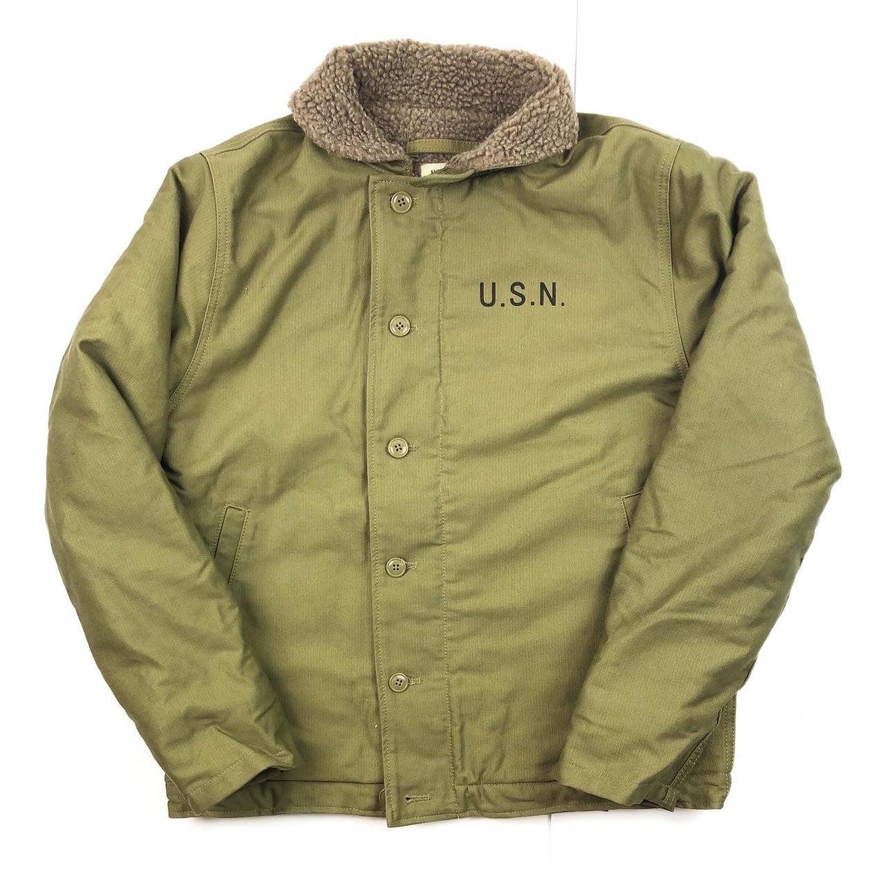 USN N-1 Deck Fleece Bomber Jacket Double Sided – VV department